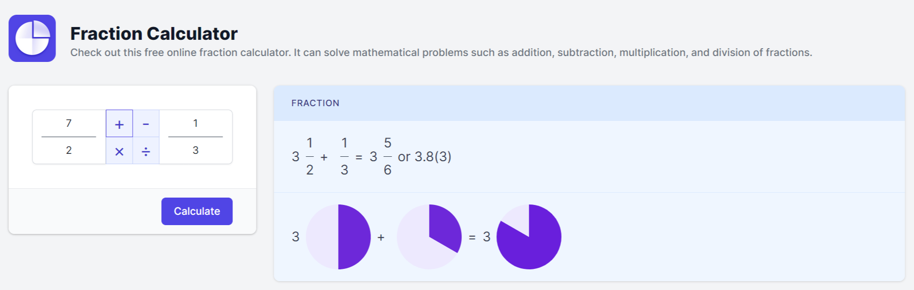 Students And Teachers Can Use A New Fractions Calculator To Streamline ...